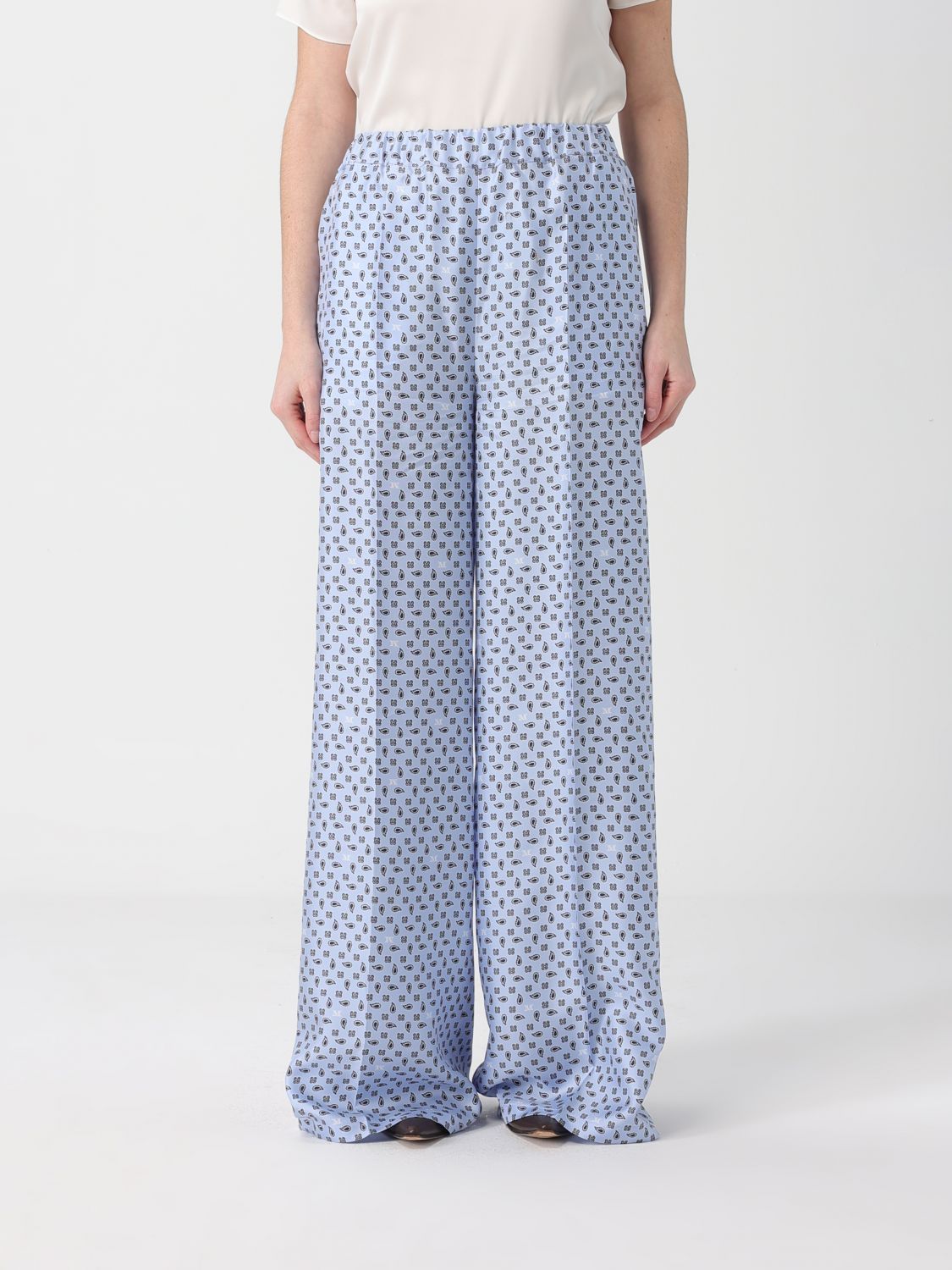 MAX MARA Max Mara Vischio Silk Paisley Palazzo Trousers